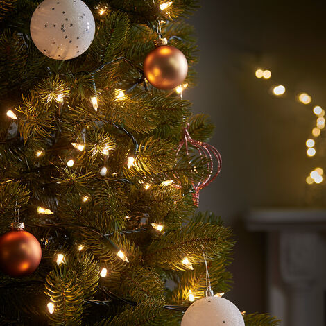 11.9m Indoor Classic Mini LED Christmas Tree Fairy Lights Warm White
