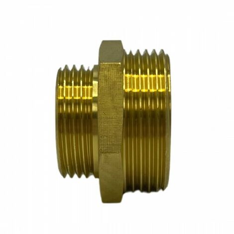 Reduziernippel Messing 1" 1 1/4" beidseitig flachdichtend Heizung Solar