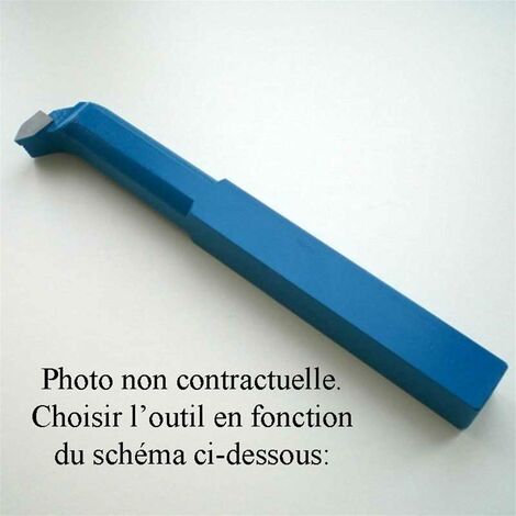 Outil à couteau ravageur à gauche 8MM - slection : DIN 4980 Outil à ...