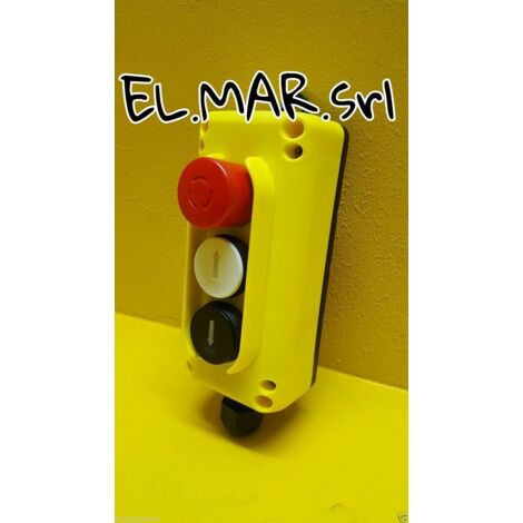 Pulsantiera Paranco Gru Carroponte Salita Discesa Monofase 2 Tasti