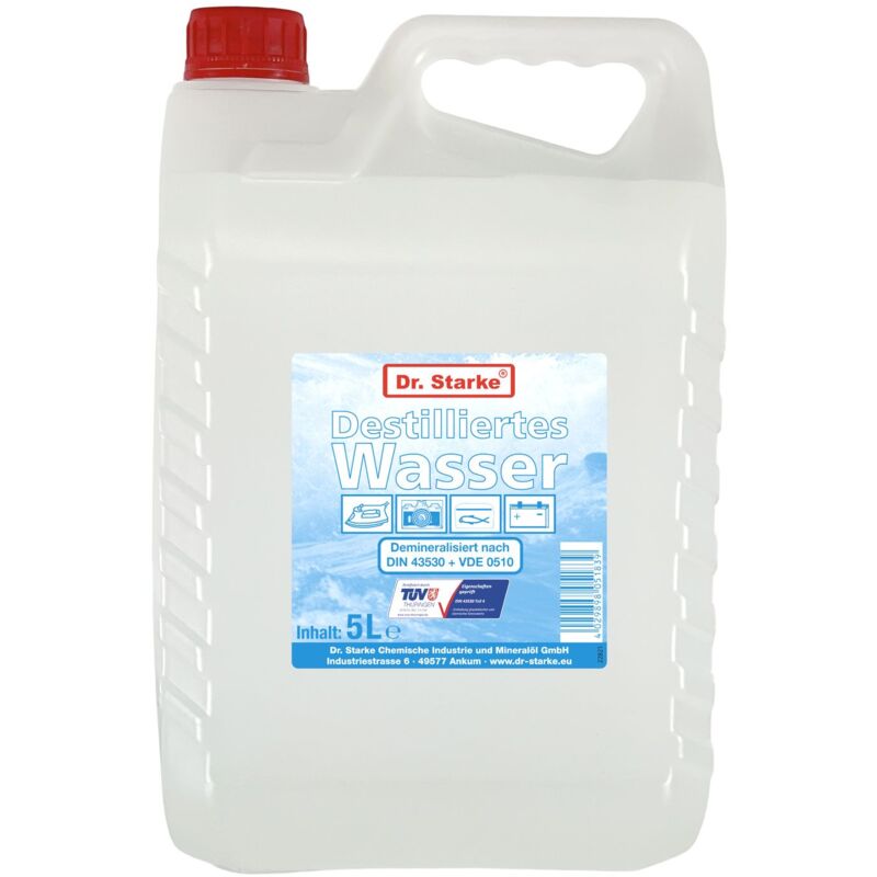 5L Destilliertes Wasser demineralisiert für Haushalt, Hobby und Auto ...