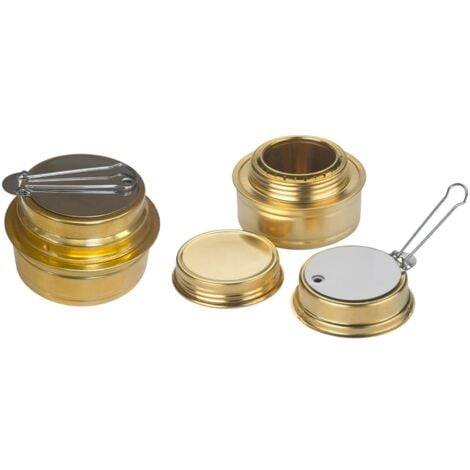 2x tragbarer Mini Spiritusbrenner Spirituskocher Campingkocher ...