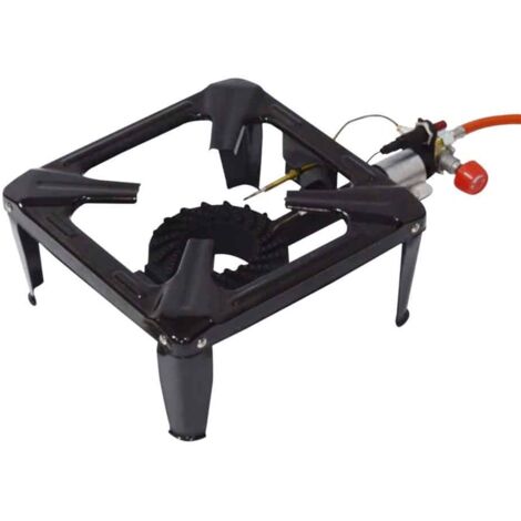 BBQ Gaskocher Hockerkocher mit Piezozünder Wokbrenner Wok 47x30cm ...
