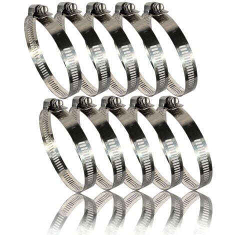 Schlauchschellen Edelstahl 18-32mm [10 Stück] Profi 304 Qualität ...