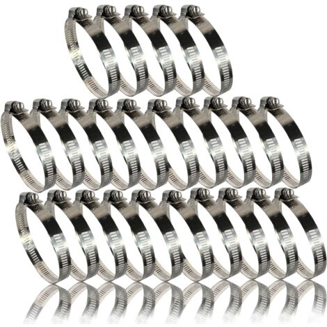 Schlauchschellen Edelstahl 14-27mm [25 Stück] Profi 304 Qualität ...