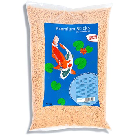 Premium Sticks für Teichfische 7L Fischsticks Hauptfutter Fischfutter