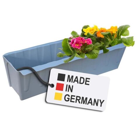 BURI Euro-Paletten Blumenkasten 37,3cm Grau Pflanzkasten für Europalette Palette Balkonkasten ...