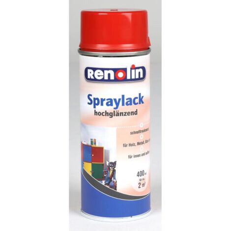 6x Renolin Spraylack 0,4L Effekt Farbe Außen Garten Holz Metall ...