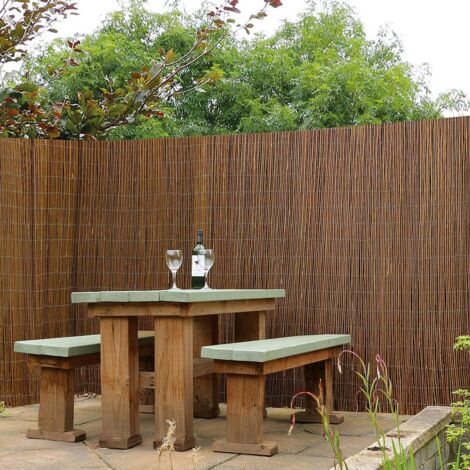 Willow Fencing Outdoor Screen, Screening Panel for Gardens, Balcony ...
