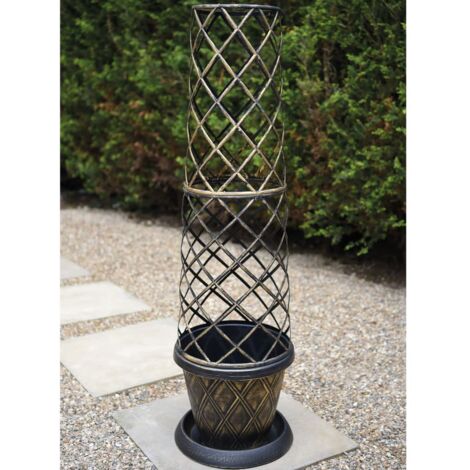 Tower Pot Kit Blk/Gold & 25L Incredicompost