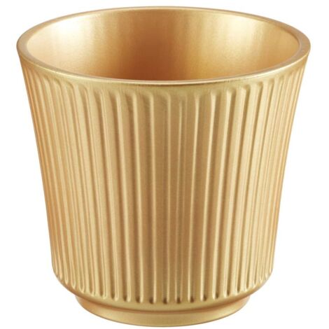 Hard Good Delphi Gold Ceramic Pot (14x13cm) x 1