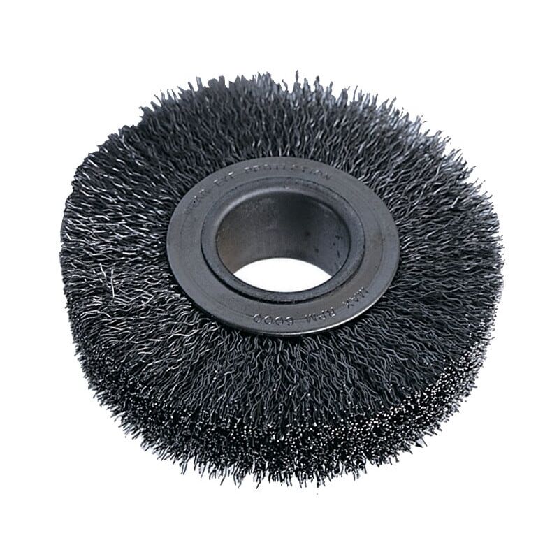 York Industrial Rotary Wire Brush Crimped 30 SWG 80X15X20MM