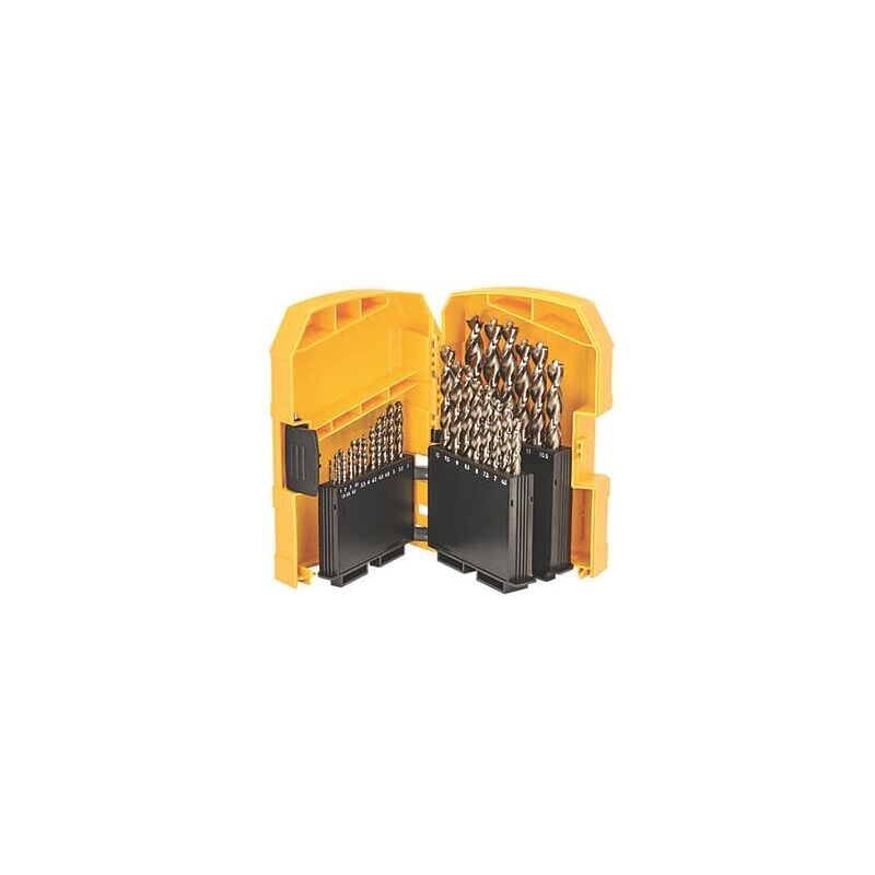 DeWalt DT4957-QZ29 Piece HSS E Cobalt Drill Bit Set 1.0 - 13mm in a ...