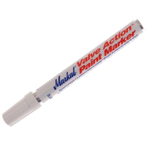 Markal Paint-Riter Valve Action Paint Marker White MKL96800C