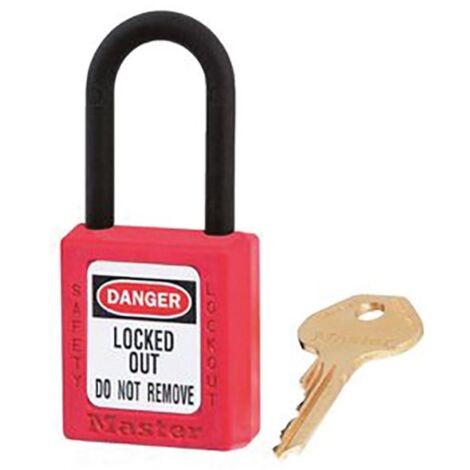 Master Lock Lockout Padlock 38mm Body & 6mm Composite Nylon Shackle ...