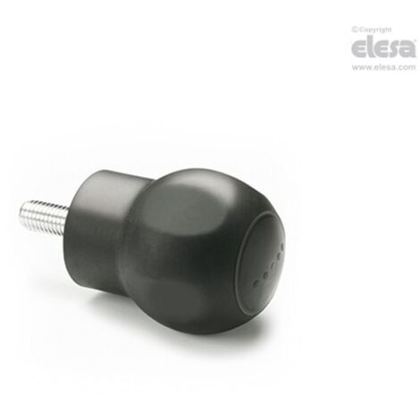 ELESA Spherical revolving knob-EBK.50+x-M10