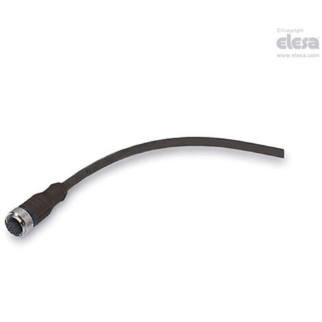 ELESA FC-M12x1 Connector cable M12x1 For CFSQ CFSW EBR-SWM and EBR-SWB ...