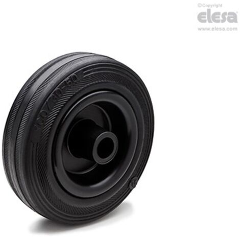 ELESA Vulcanised Rubber Wheel RE.E2-080-RBL