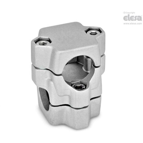 ELESA Two-way Connecting Clamp-GN 134-B20-B20-50-2-BL