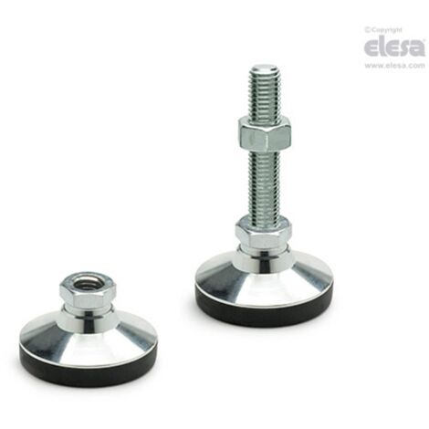 ELESA LMTR Levelling feet Steel or stainless steel base and stem LM.40 ...