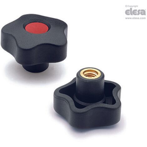 ELESA Lobe knob-VCT.63 B-M8-C17 Green