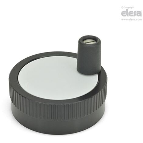 ELESA Knurled control handwheel-GN 736.1-52-K10-D