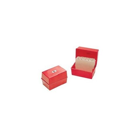 Q-Connect Q Connect 6"X4" Red Card Index Box