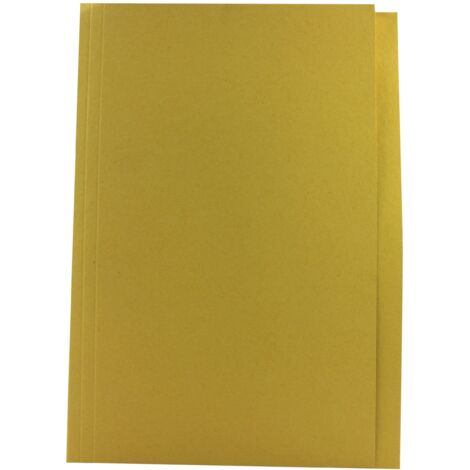 Guildhall Square Cut Folder Manilla Foolscap 250gsm Yellow (Pack 100)