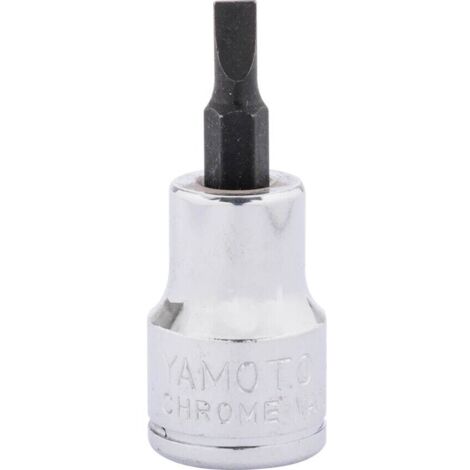Yamoto 3/16" Slotted Screwdriver Bit 3/8" Square Drive