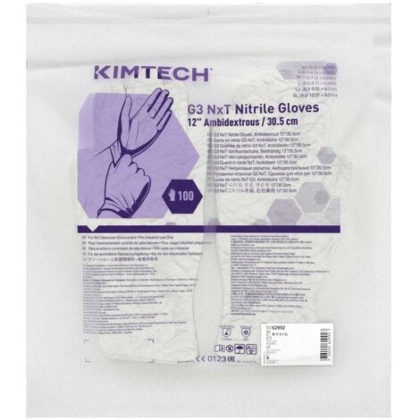 Kimtech Pure G3 NXT Disposable Gloves, White, Nitrile, Powder Free ...