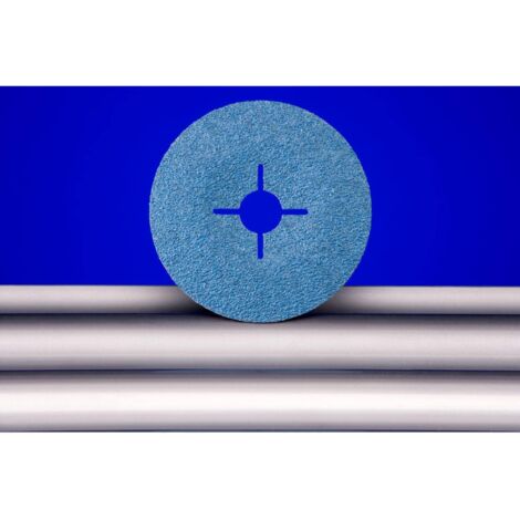 3M Fibre Disc 581C Blue 180mm x 22mm (4 Slots) P60