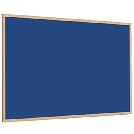 Magiboards Slim Frame Blue Felt Noticeboard Wood Frame 1800x1200mm