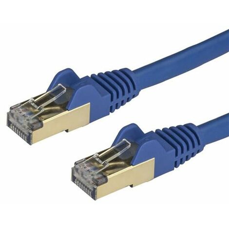 StarTech 2m Blue Cat6a Ethernet STP Cable