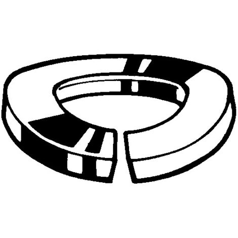 Qualfast M8 Curved Spring Lock Washer -A4/316 St/Steel DIN 128A- you get 25