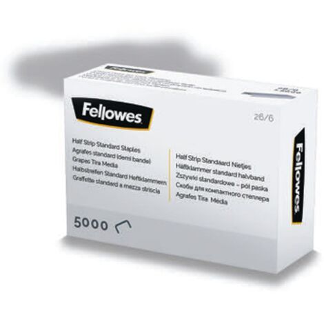 Fellowes 26/6 Half Strip Staples (Pack 5000) 5117601