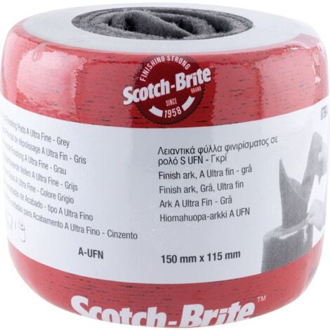 Scotch-Brite Hand Pad Pre-Cut on a Roll CF-SR, 150 mm x 115 mm, S UFN, Grey