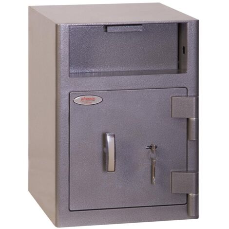 Phoenix Cash Deposit Size 1 Security Safe Key Lock Graphite Grey SS0996KD