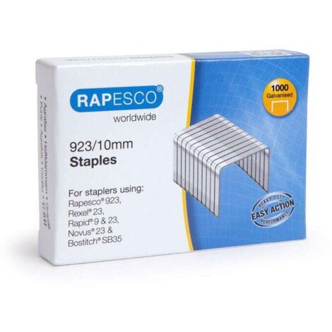 Rapesco 923/10mm Galvanised Staples (Pack 1000)
