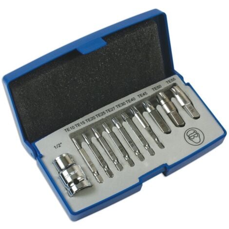 Laser Tools Extractor Set for Torx Fixings 11pc