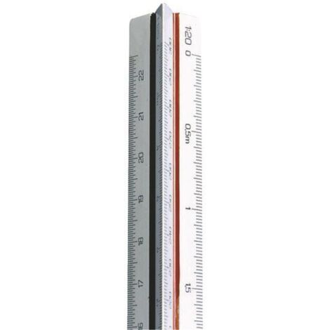Linex 31 Triangular Scale 30cm 6 Scales PS Matt White 100413044