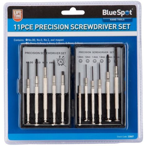 Blue Spot Tools 11 Piece Precision Screwdriver Set