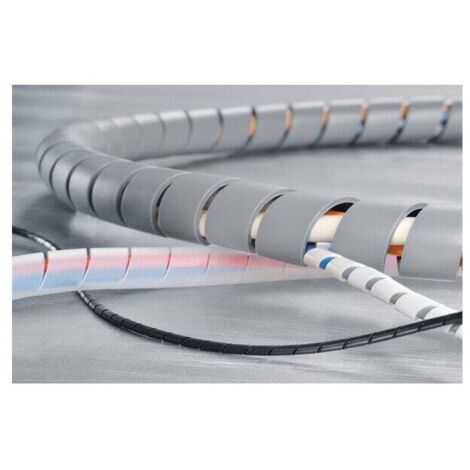 HellermannTyton Spiral Binding, Black, Size 4, 5 x 20mm Bundle, 30m