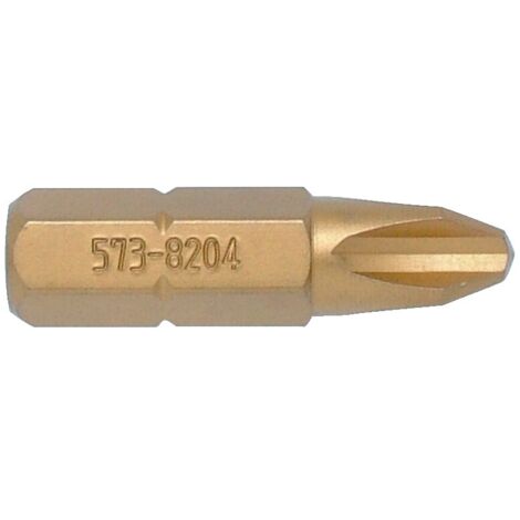 Kennedy No.4 Cr/Pt Tin Coated Screwdriver Bit 5/16" Hex Standard