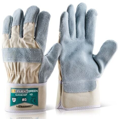 Beeswift CANCSP Heavy Duty Rigger Gloves Green Size 10