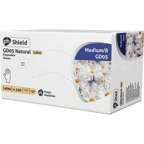 Polyco GD05 Latex P/Free Glove (Box 100) (XL)