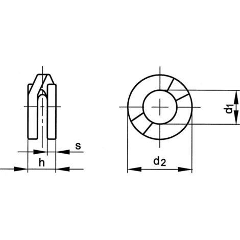 Qualfast M6 Rectangular Double Coil Spring Washer- you get 3