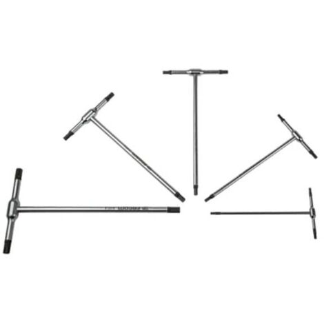 Facom 84TC.JE5 T-handled Hexagon Key Driver/Spinner Set 3mm - 8mm (5 Piece)