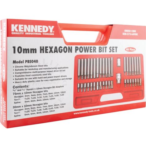 Kennedy 40-Piece Torx, Hex & Spline Bit Set