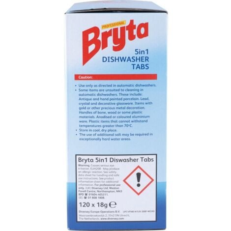 Bryta 5 in 1 Dishwasher Tablets, Pack of 120