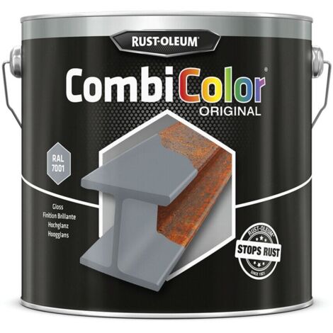 Rust-oleum 7382 Combicolor Steel Grey Metal Paint - 2.5LTR